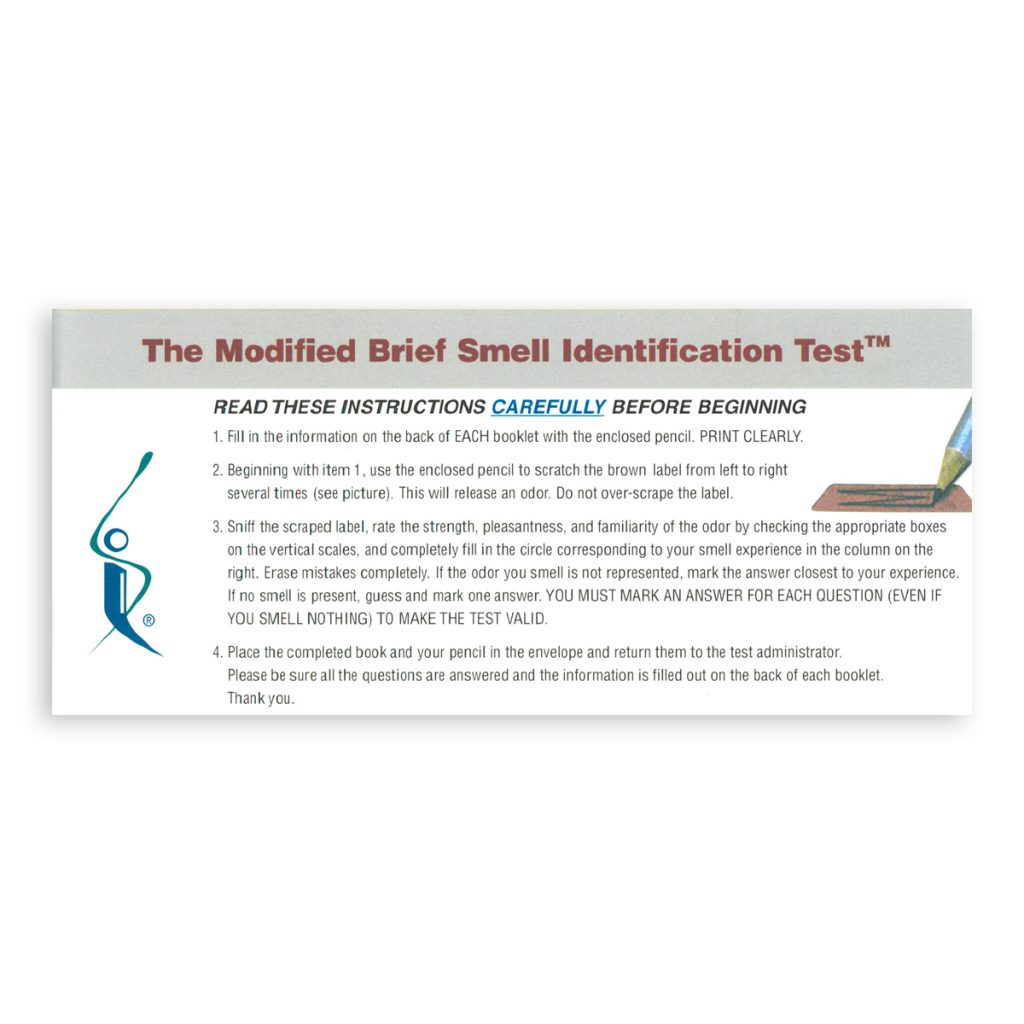 Smell Identification Test™ (UPSIT®) - Sensonics International